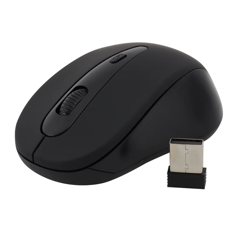 Mouse Usb Inalambrico Curve - Wx03b Color= Negro - Cambio Systems