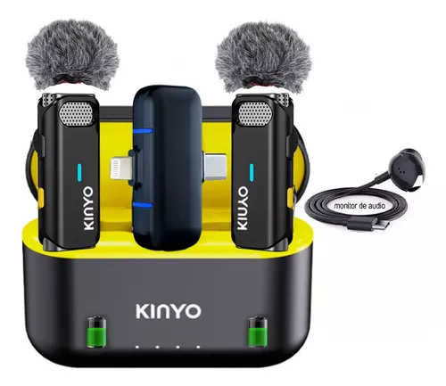 Microfono Bluetooth Solapa M36 Dual Type C-Lightning Case Recargable ...