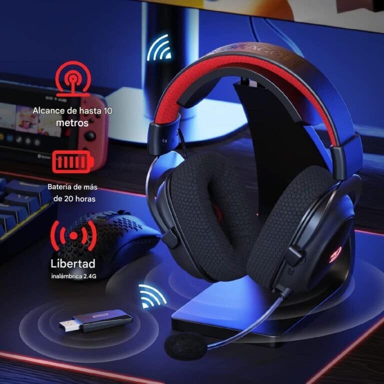 Diadema Gamer Inalambrica Redragon Zeus X H510-Wl (Negro) - Cambio Systems