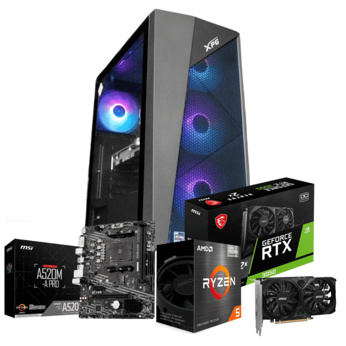 CPU Power Group R56162MRX6X: Ryzen 5 5600X + RTX 3050+ 16GB+ 512 SSd ...