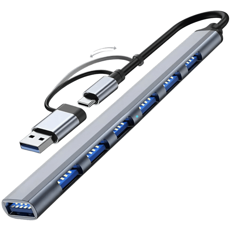 HUB 7 Puertos USB 2.0 + Tipo C 2401 23028 - Cambio Systems
